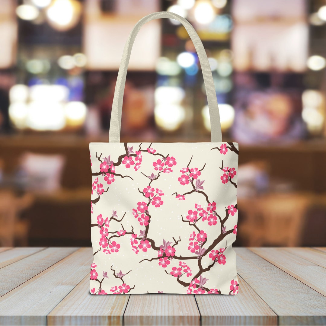 Cherry Blossom Tote Bag, Japan, Big Tote Bag, Tree Lover, Shopping Bag ...