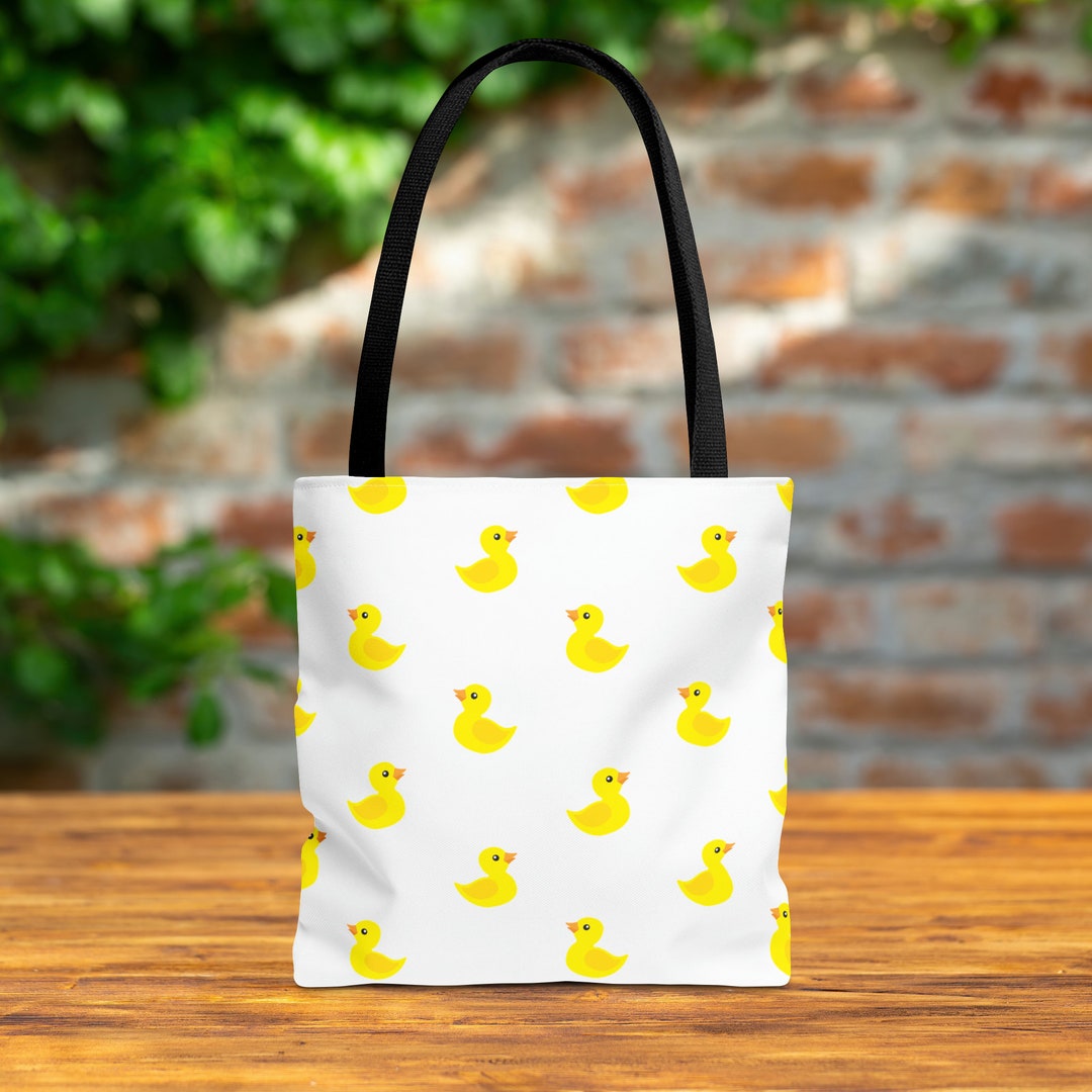 Cute Duck Tote Bag, Rubber Ducky, Duck Lover, Ducks, Shopping Bag, Cute ...