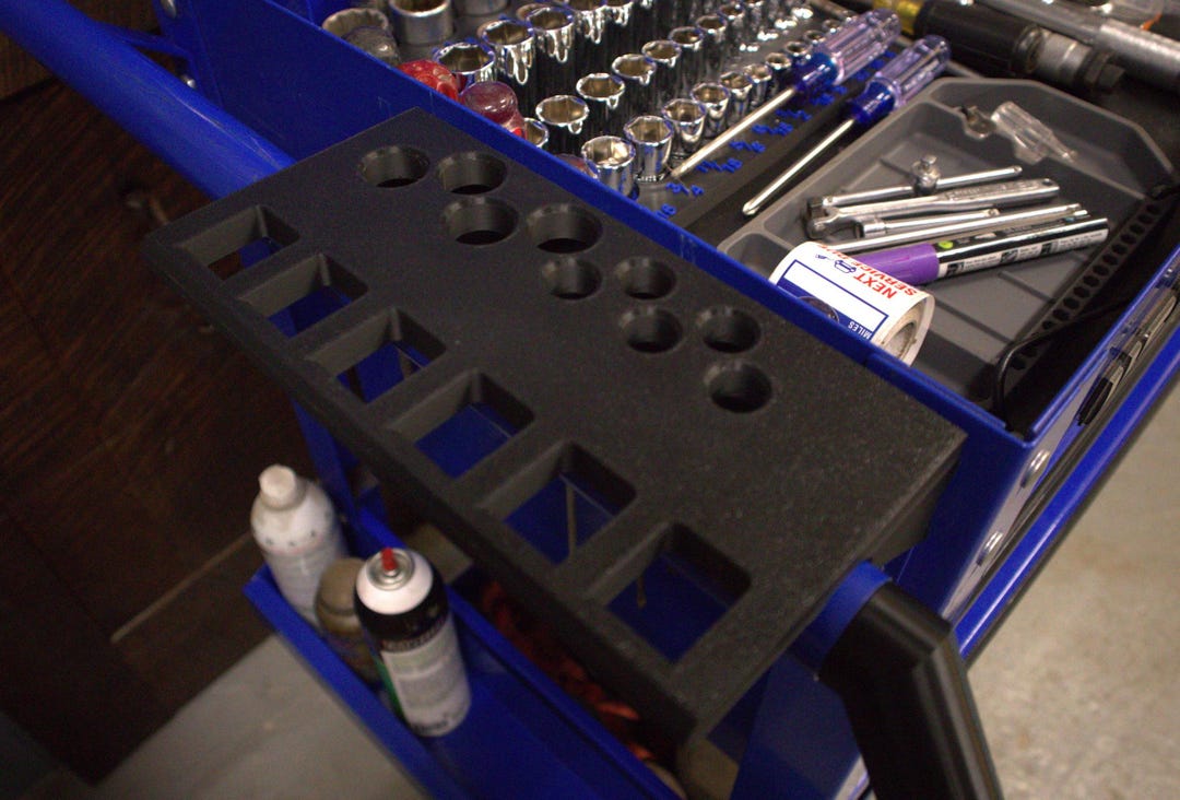 3D Printed Screw Driver / Pliers Holder for Harbor Freight Service Cart ...