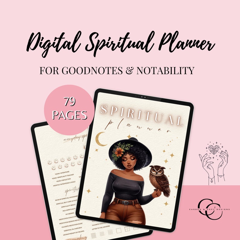 Black Girl Magic Digital Spiritual Planner: Undated, Hyperlinked (PDF ...