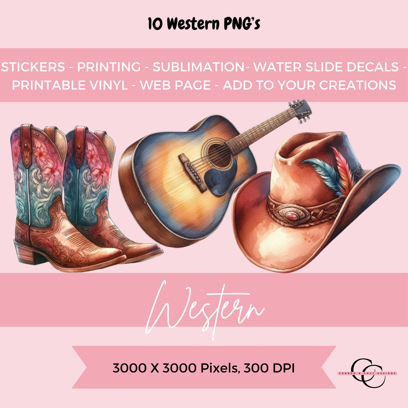 10 Western PNG Clipart | Old West Stickers for Journals, Scrapbooks ...