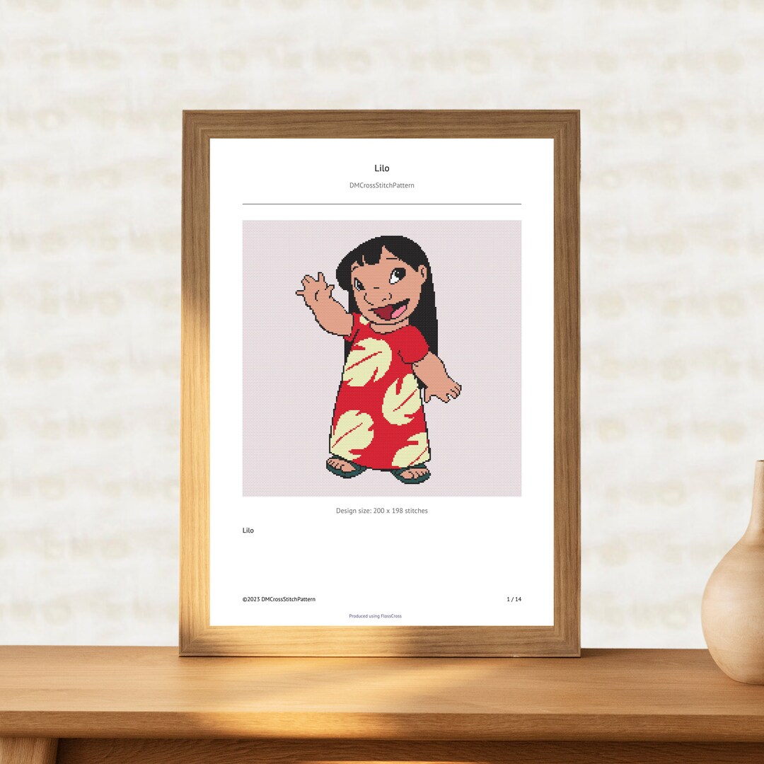 Lilo & Stitch Cross-stitch PDF Pattern DMC Thread Colors Easy Lilo and Stitch Bundle - Etsy