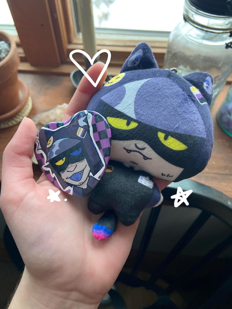 HLVRAI Catboy Benrey Plush Keychain + Pin - Etsy