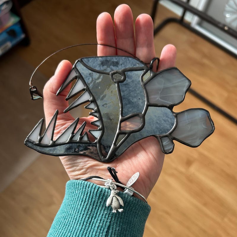 Stained Glass Angler Fish - Etsy