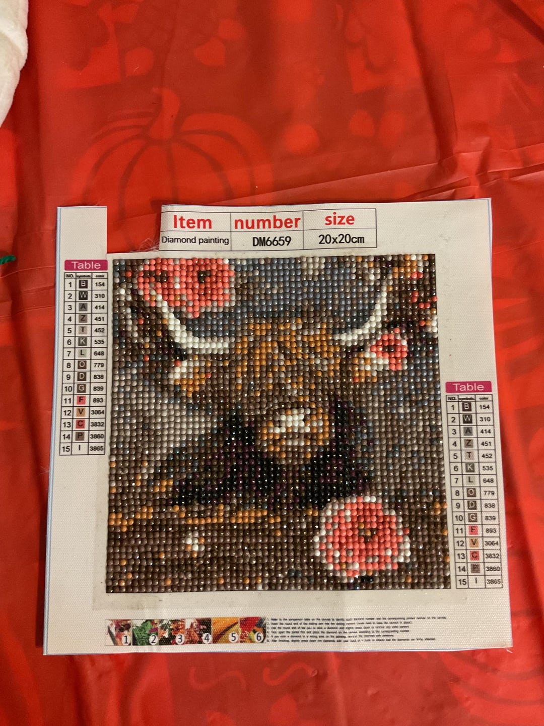 Finished Small Highland Cow Diamond Painting - Etsy