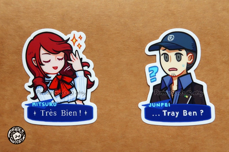 Persona 3: Tray Ben Sticker Set - Etsy