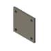 4x4 Base Plate 3/8" Holes A36 Carbon Steel Straight Edge 1/4" Thick - Etsy