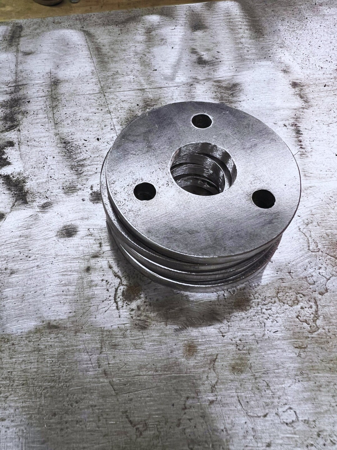 3"x1"x5/16" Round Tube Base Plate A36 Carbon Steel 1/4" Thick - Etsy