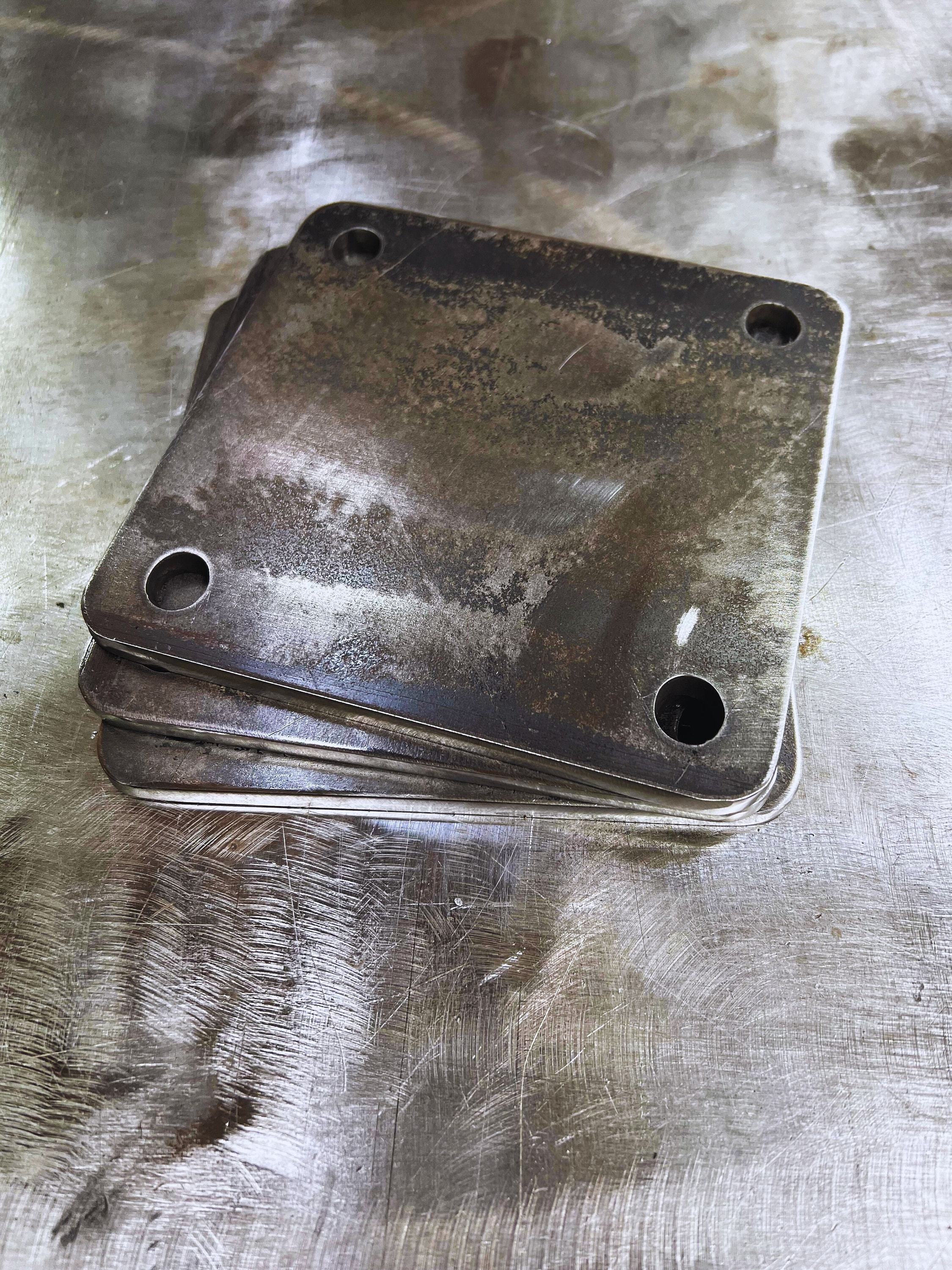 8x8 Base Plate 3/4" Holes A36 Carbon Steel Curved Edge 1/4" Thick - Etsy