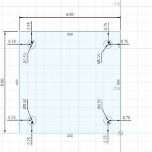 8x8 Base Plate 3/4 Holes A36 Carbon Steel Straight Edge 1/4 Thick - Etsy