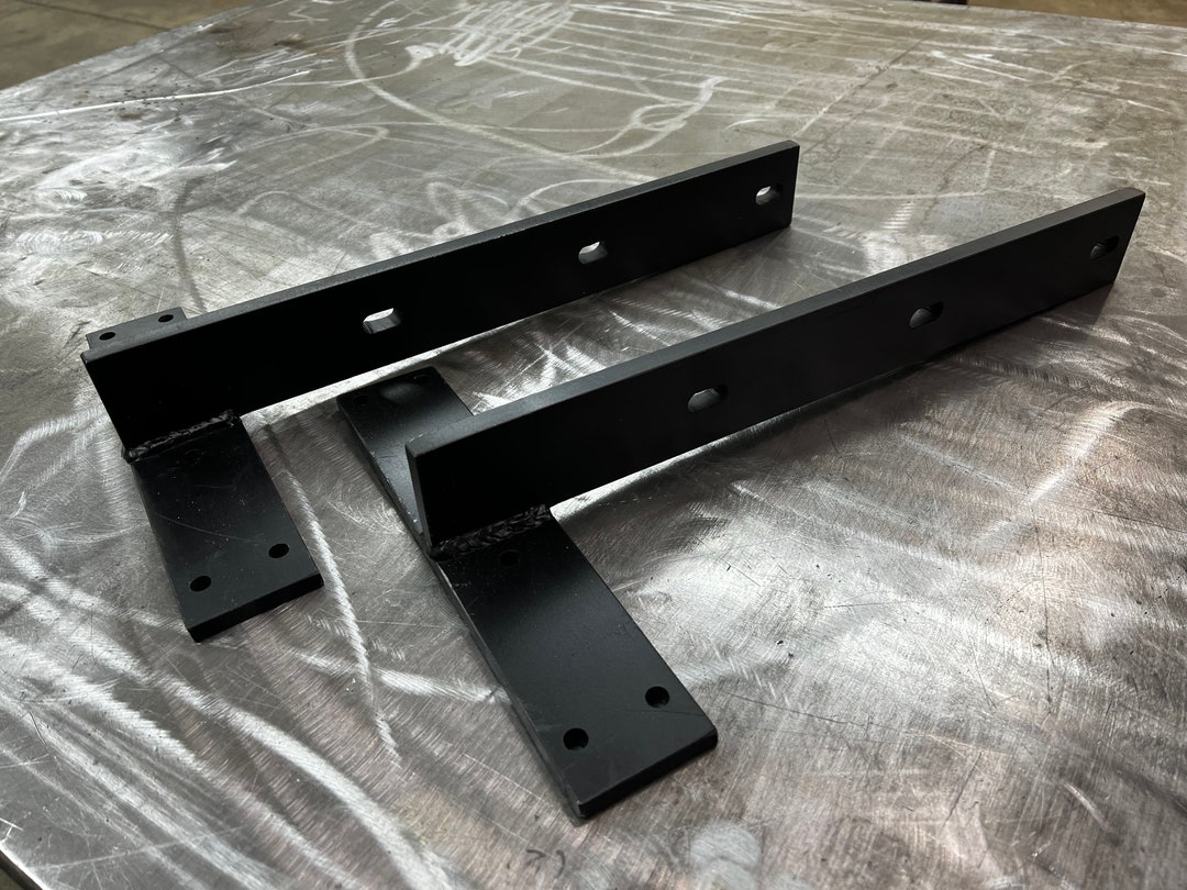 16" X 2 1/2" Floating Wall Mount T Bracket 1/2" & 3/8" Thick - Etsy
