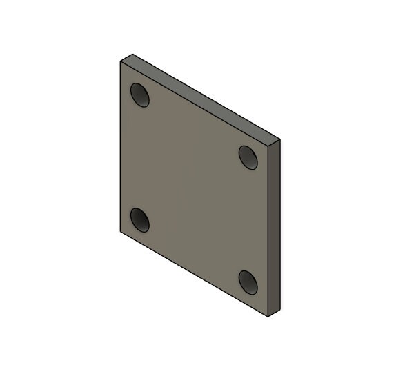 3x3 Base Plate 3/8" Holes A36 Carbon Steel Straight Edge 1/4" Thick - Etsy