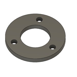 3"x1.5"x5/16" Round Tube Base Plate A36 Carbon Steel 1/4" Thick - Etsy