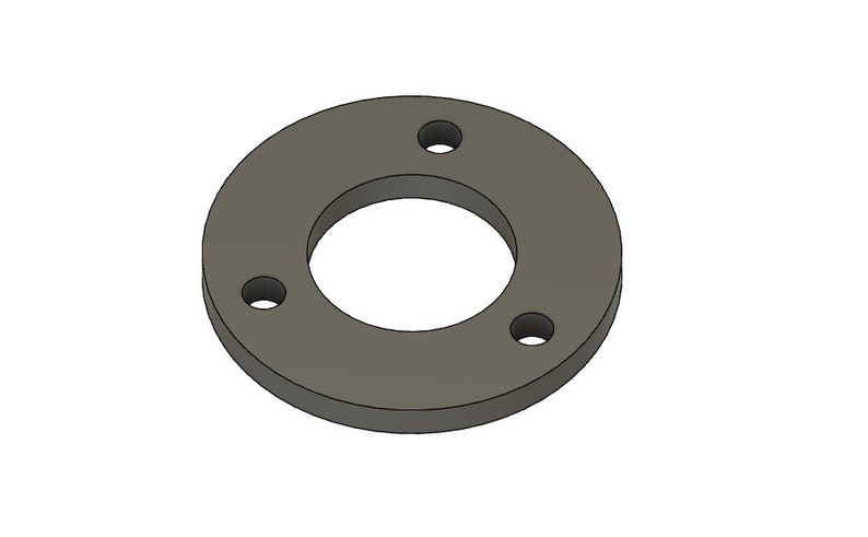 3"x1.5"x5/16" Round Tube Base Plate A36 Carbon Steel 1/4" Thick - Etsy