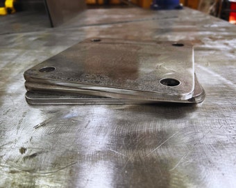 8x8 Base Plate 3/4" Holes A36 Carbon Steel Straight Edge 1/4" Thick - Etsy