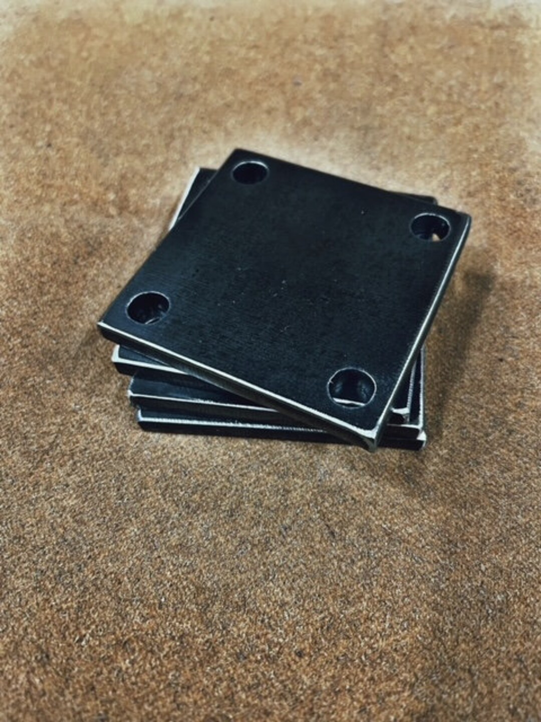 3x3 Base Plate 3/8" Holes A36 Carbon Steel Straight Edge 1/4" Thick - Etsy