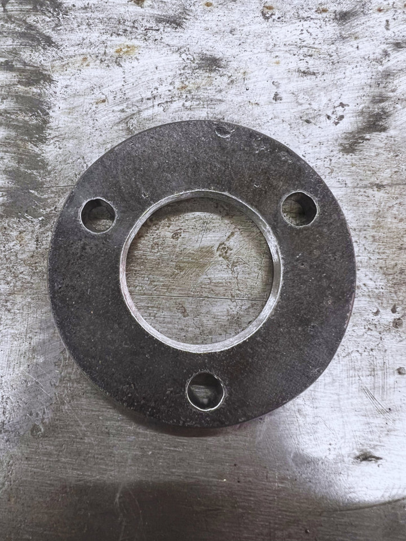 3"x1.5"x5/16" Round Tube Base Plate A36 Carbon Steel 1/4" Thick - Etsy