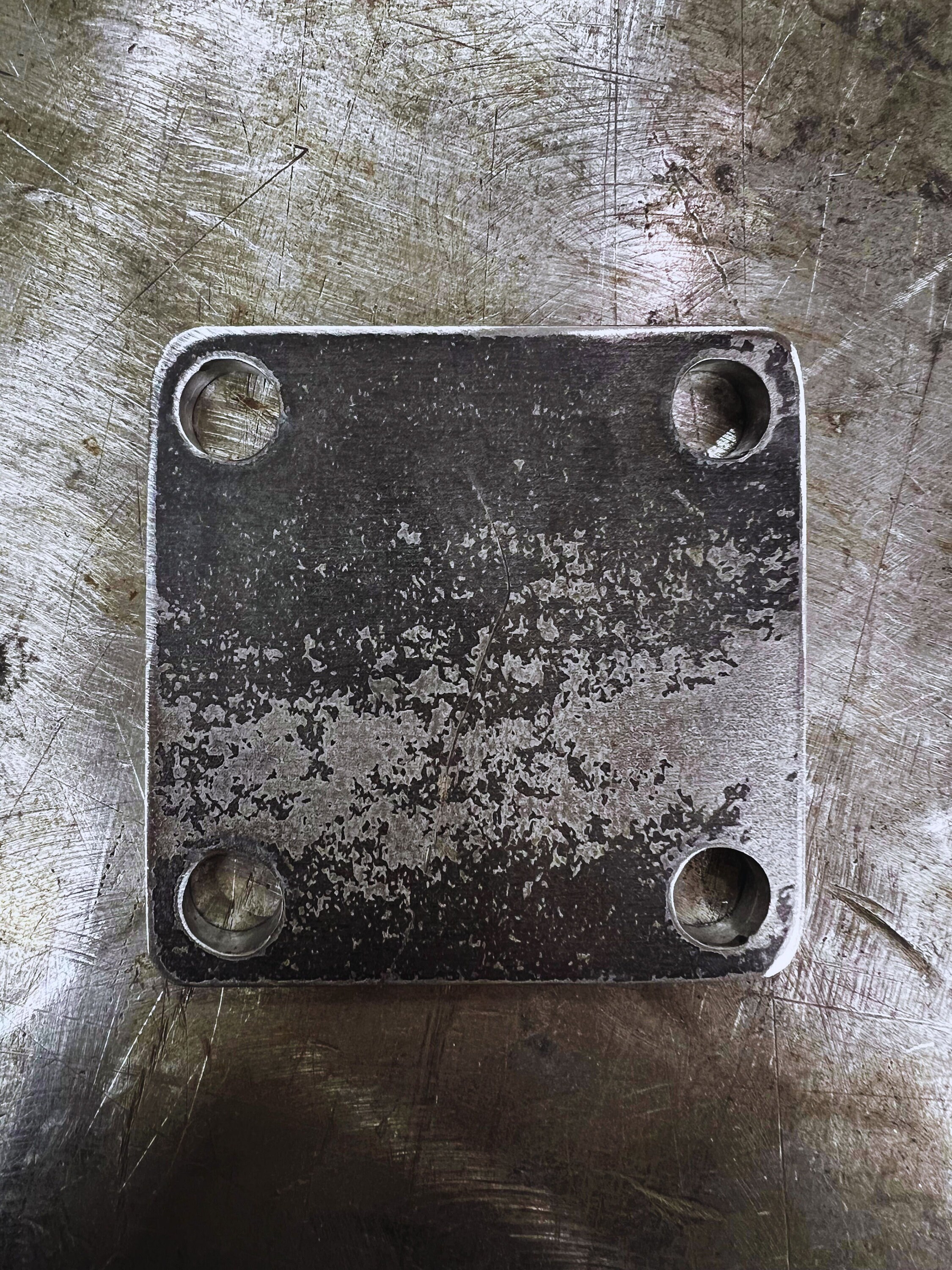 3x3 Base Plate 3/8" Holes A36 Carbon Steel Curved Edge 1/4" Thick - Etsy