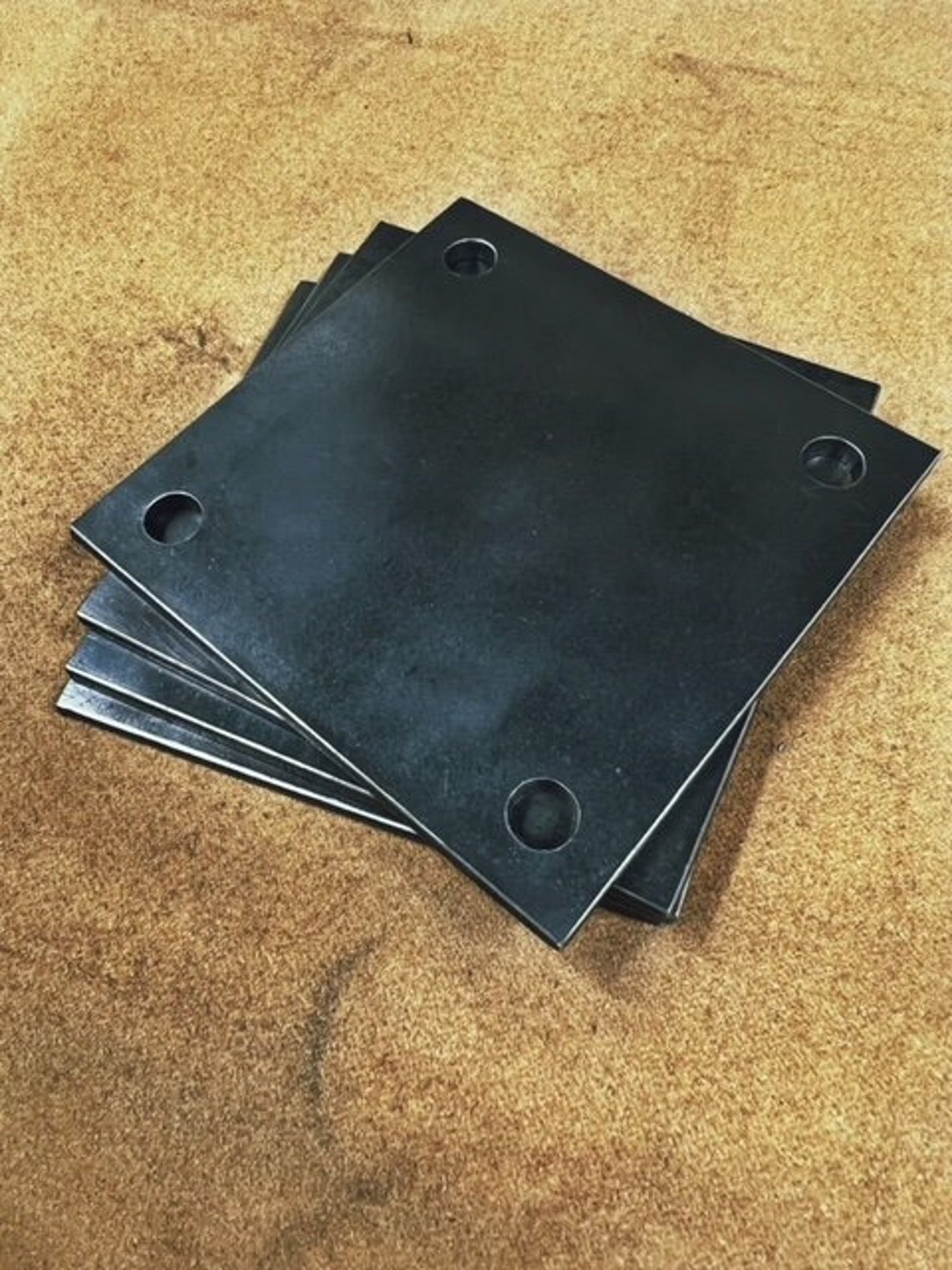 8x8 Base Plate 3/4" Holes A36 Carbon Steel Straight Edge 1/4" Thick - Etsy