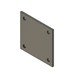 8x8 Base Plate 3/4" Holes A36 Carbon Steel Straight Edge 1/4" Thick - Etsy