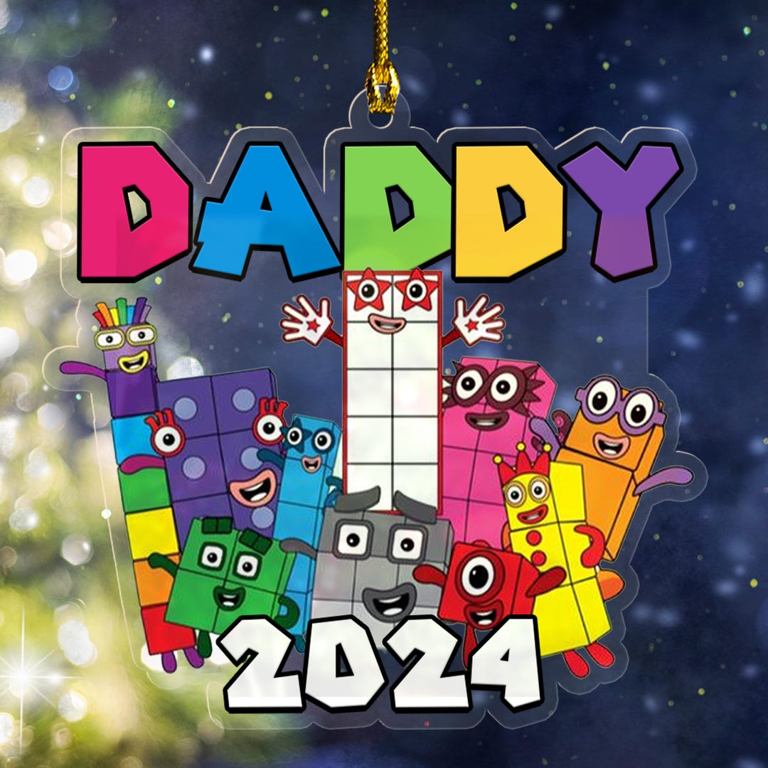 Personalized Numberblocks Christmas Ornament,number Blocks Characters ...