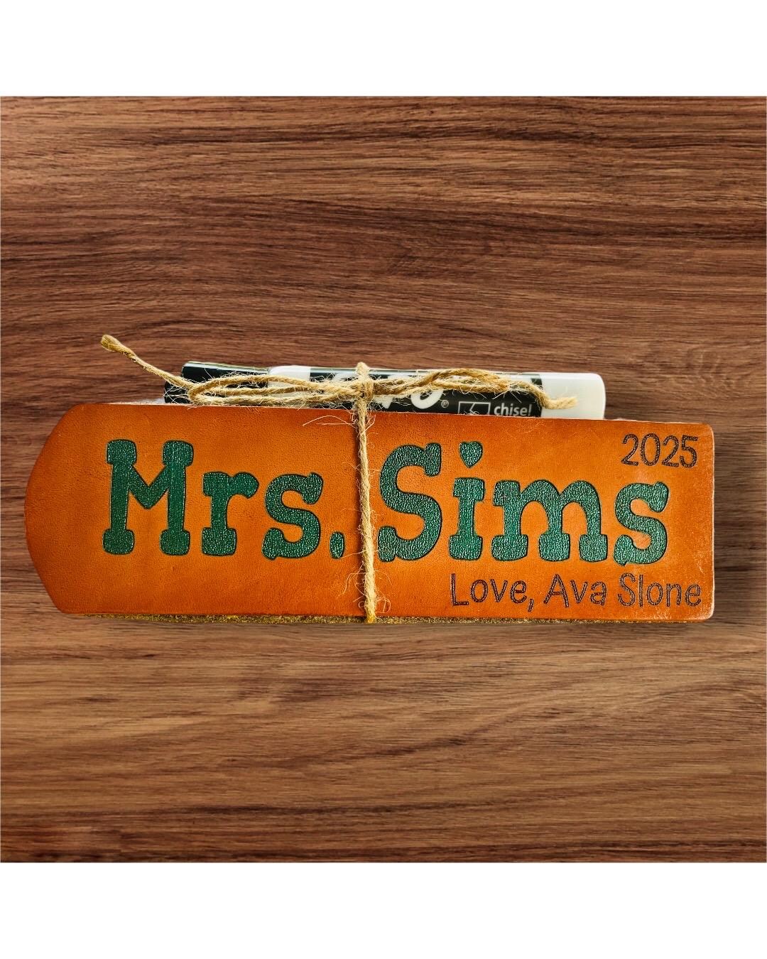 Handmade Leather Whiteboard Eraser - Personalized Teacher Gift - Etsy
