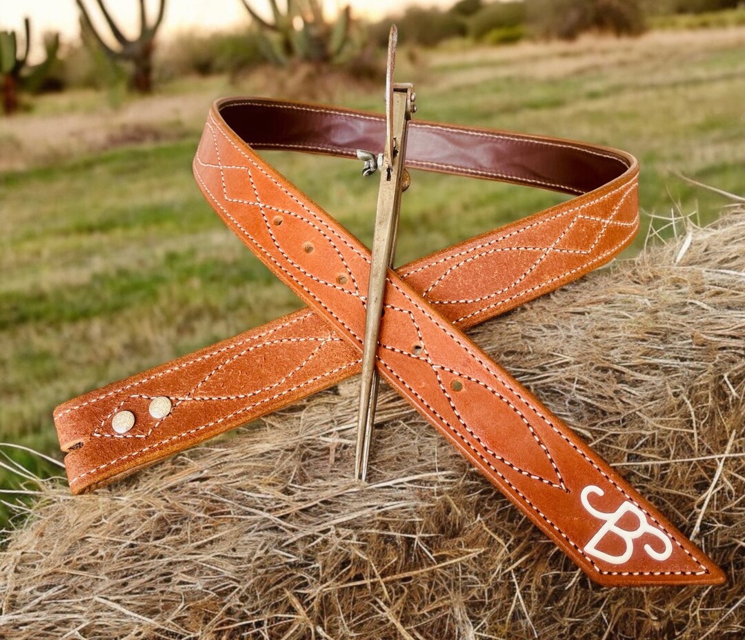 Custom Rough Out, Stitched Belt - Etsy