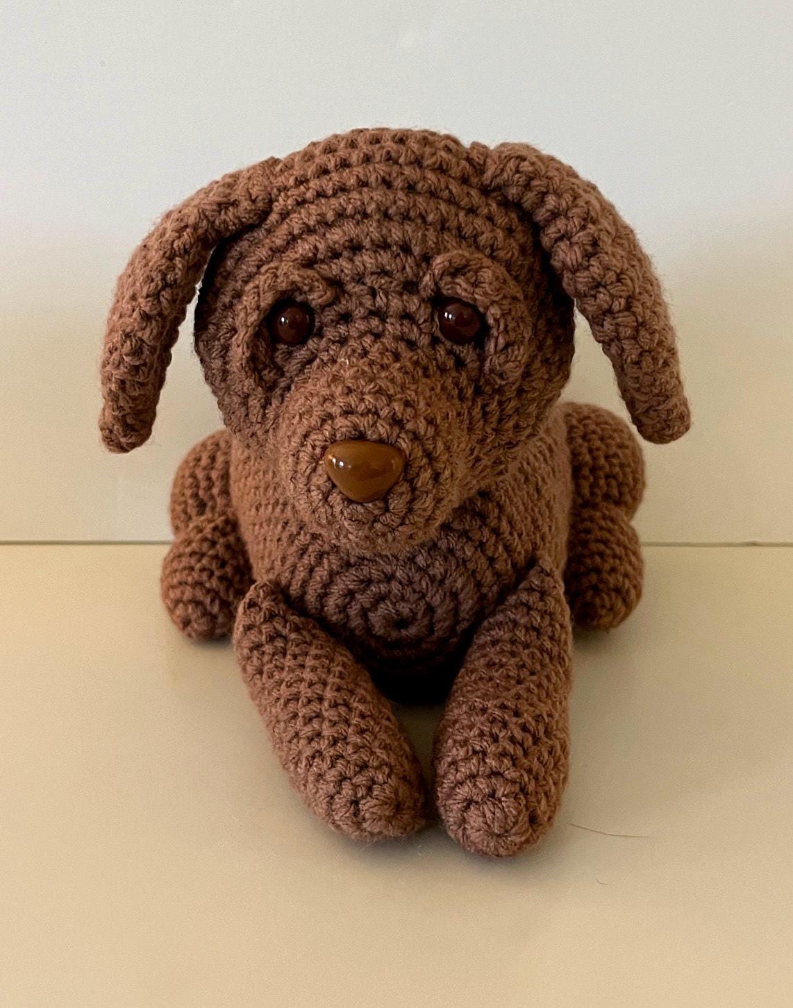 Labrador Retriever Crochet Pattern – Lying Down Amigurumi (instant ...