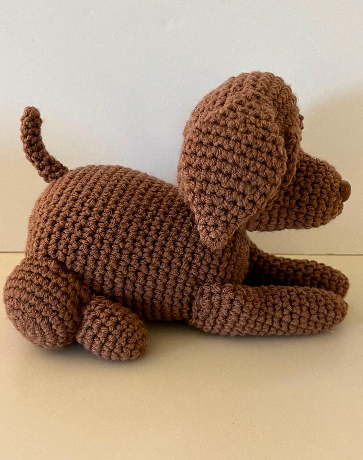 Labrador Retriever Crochet Pattern – Lying Down Amigurumi (instant ...