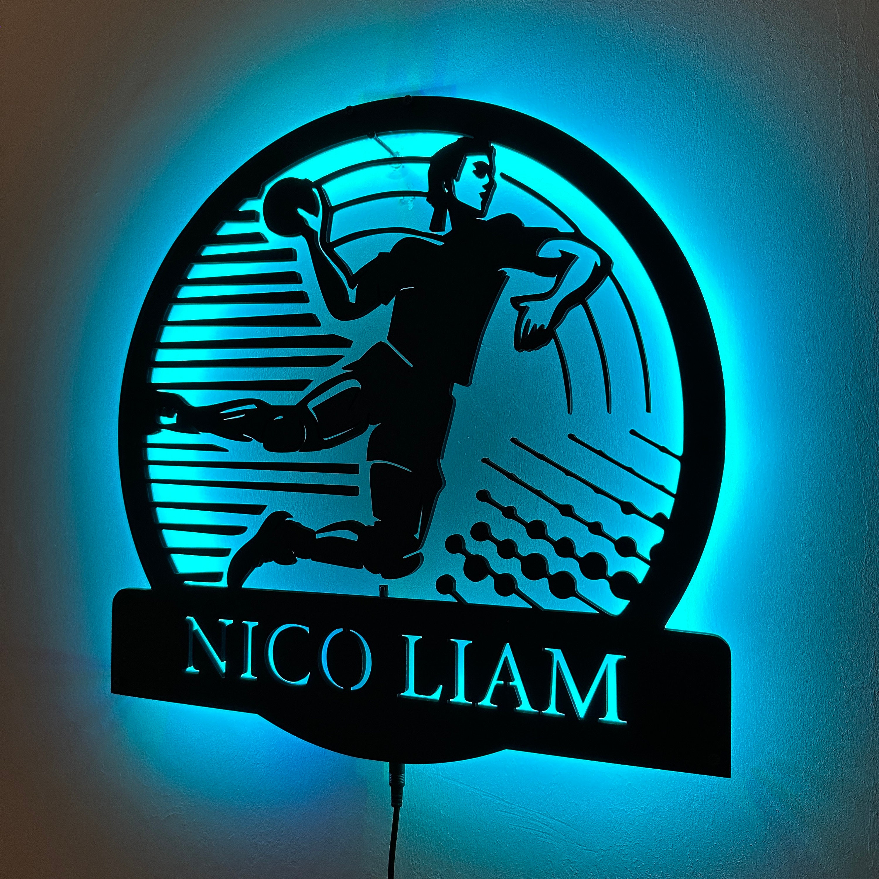 Personalized Handball Player Name Signs, Custom Handball Fan Club Sign ...