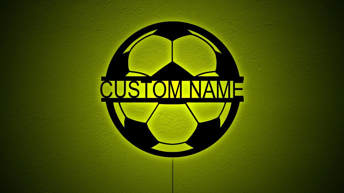 Custom Football Wall Decor, Custom Wall Light, Personalized Wall Gifts ...