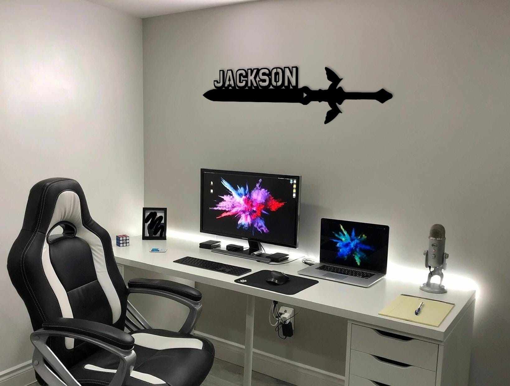 Custom Master Sword RGB Led Neon Sign-personalized Name Legend Four ...