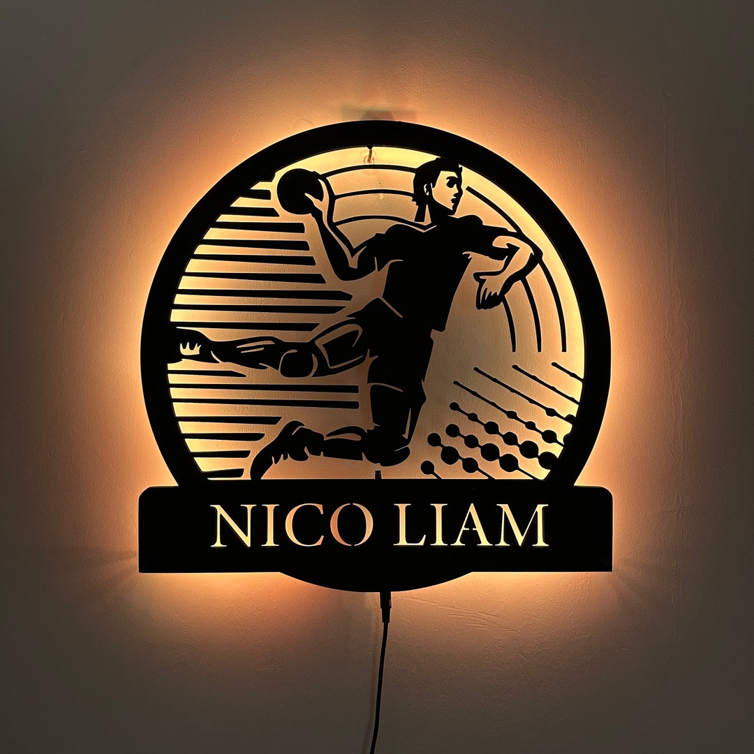 Personalized Handball Player Name Signs, Custom Handball Fan Club Sign ...