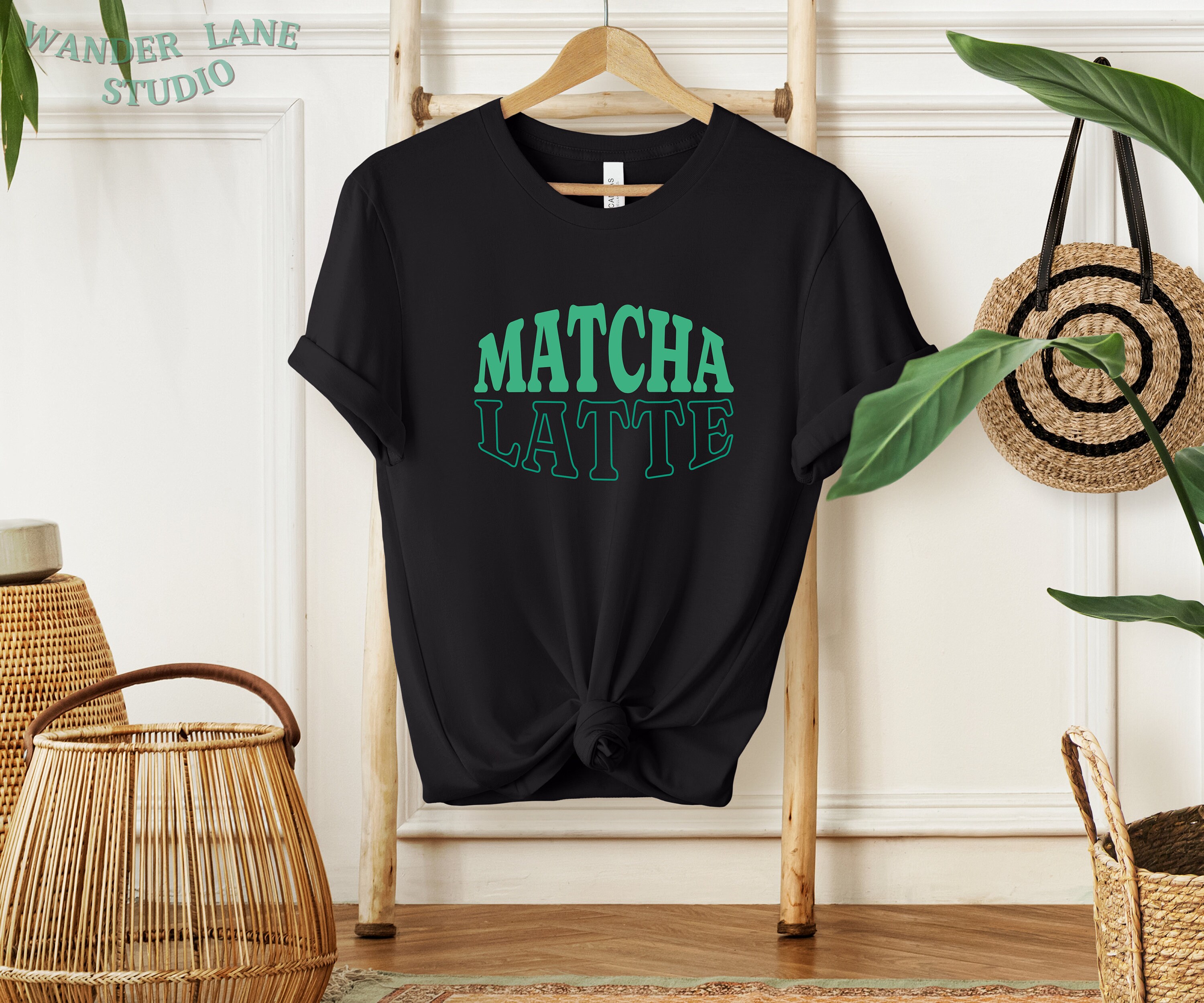 Matcha Latte Shirt, Matcha Shirt, Matcha Tee, Green Tea Powder, Matcha ...