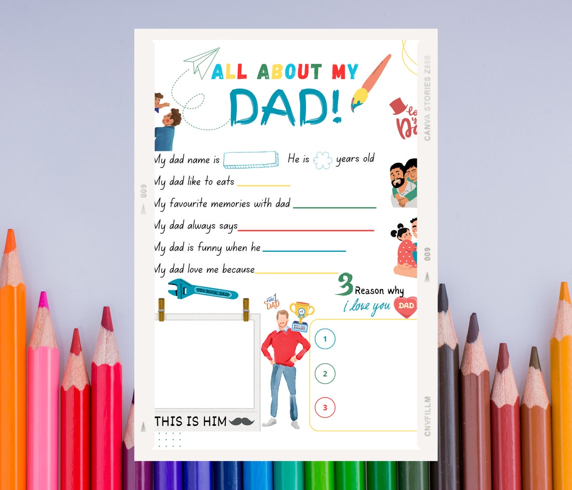 Happy Father's Day | Father's Day Printable | All About My Dad ...