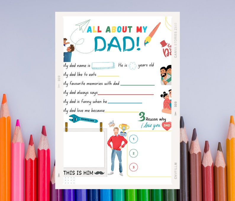 Happy Father's Day | Father's Day Printable | All About My Dad ...