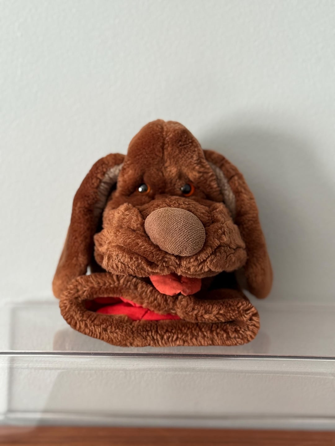 Wrinkles Dog Hand Puppet - Ganz Heritage Collection Brown 80's Plush - Etsy