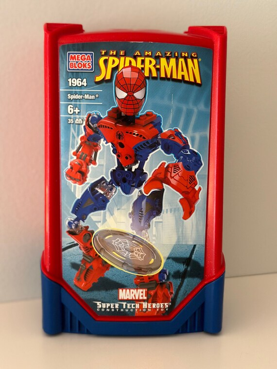 RARE 2005 Marvel Spiderman Mega Bloks 35 Pcs Super Tech Heroes 1964 Etsy