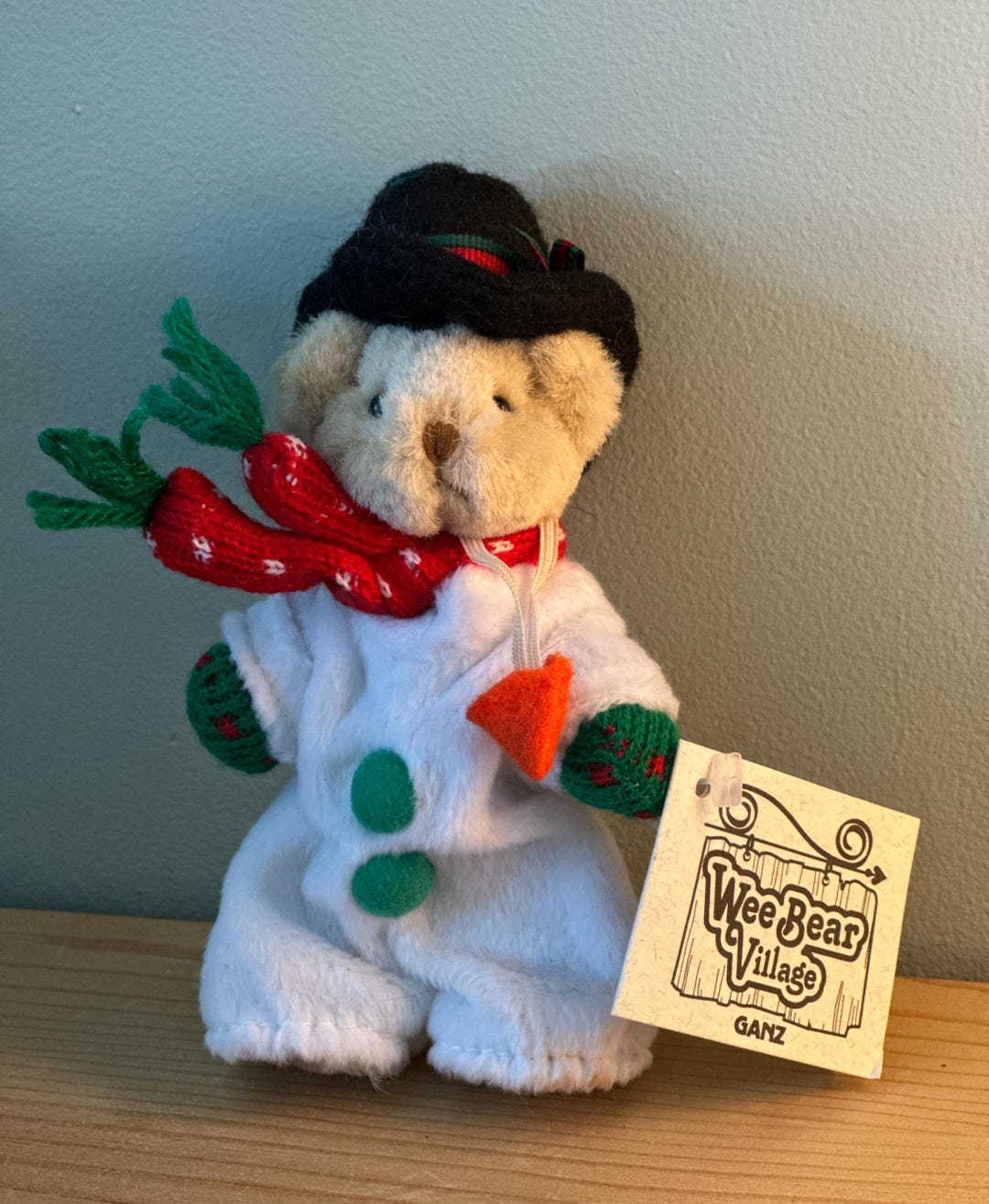 Rare Find - 1995 Ganz Wee Bear Village Christmas Mini Bear - Etsy