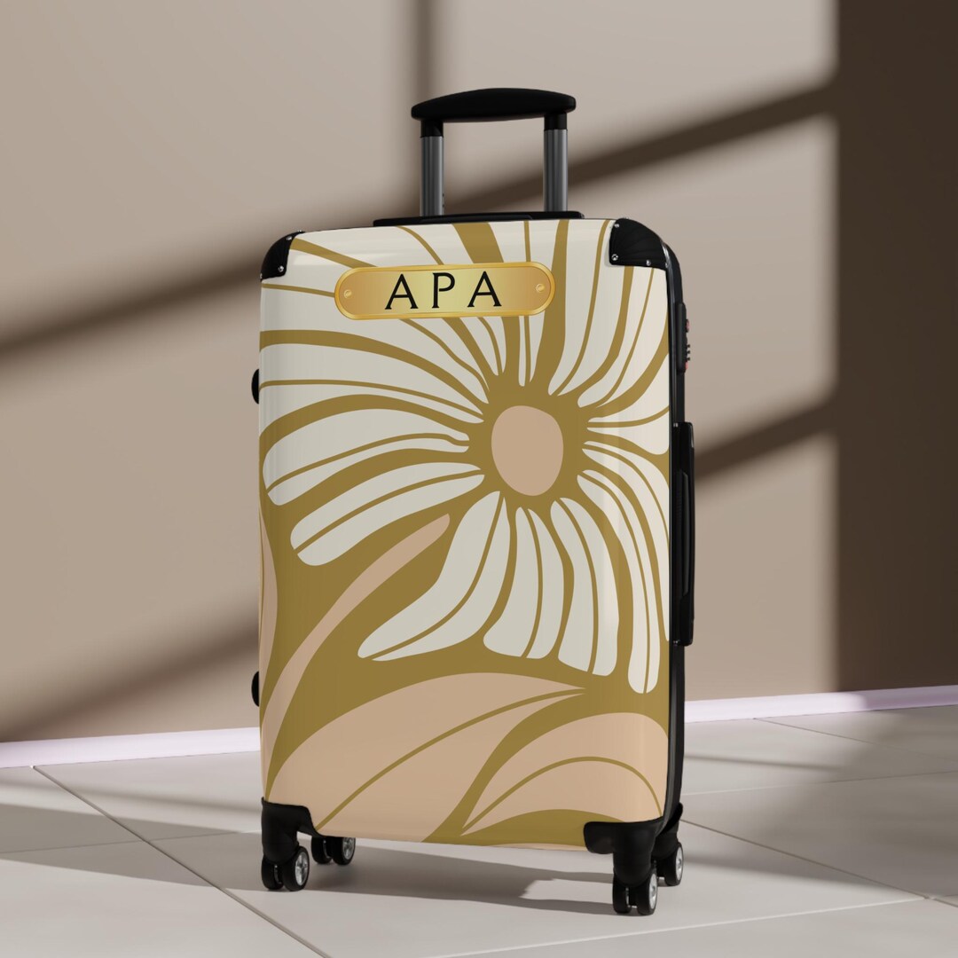 Custom Personalized Luggage With Wheels for Birthday Gift Initials on ...