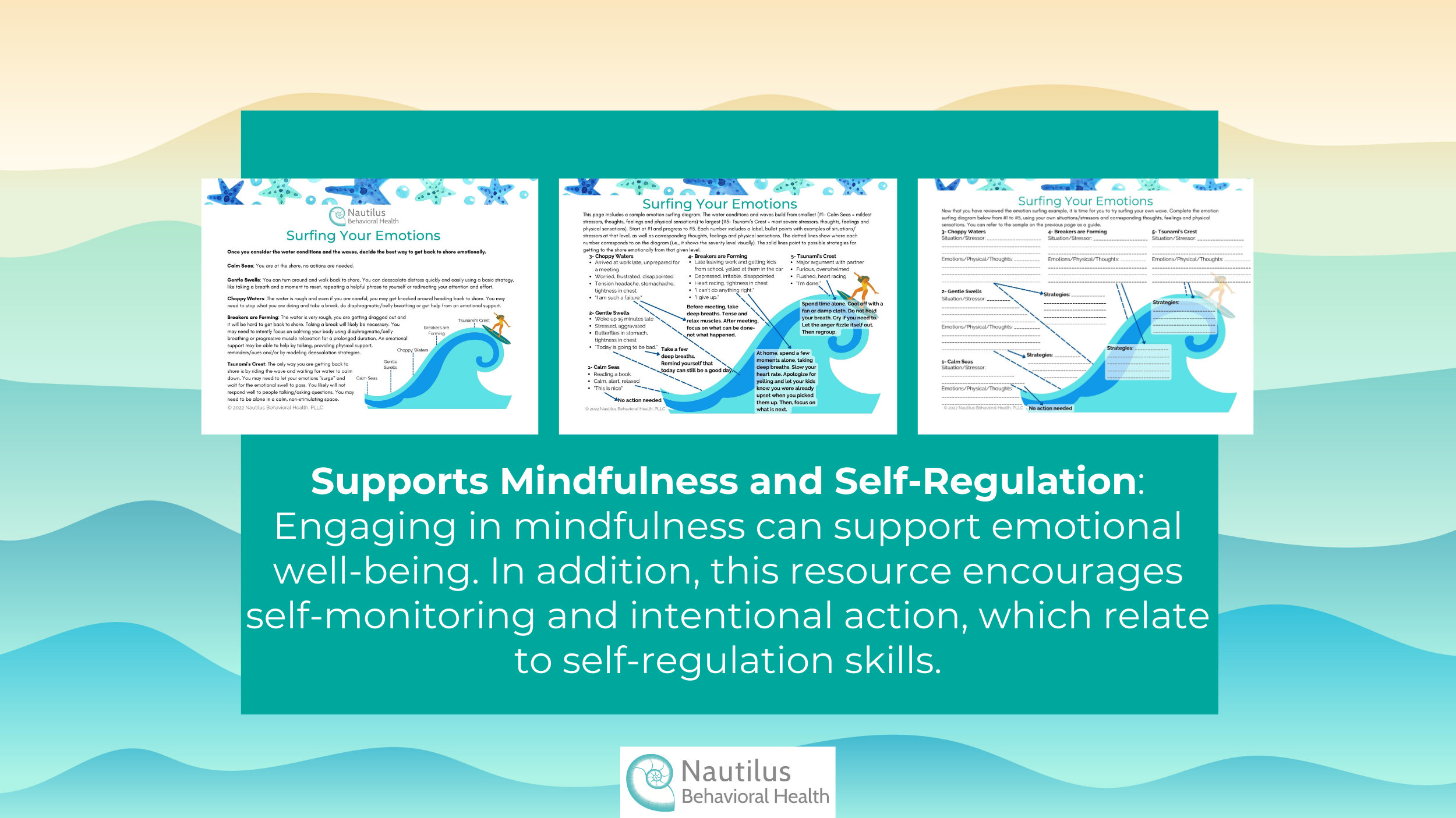 Surfing Your Emotions Emotion Regulation Worksheet - Etsy