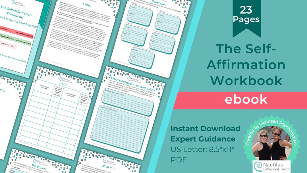 Printable Self-affirmation Workbook Instant Download - Etsy
