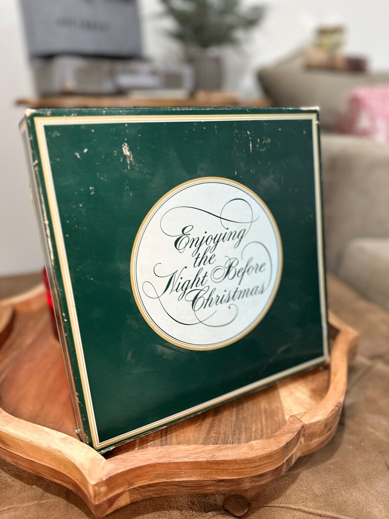 Vintage Avon Christmas Memories Porcelain Plate, Enjoying the Night ...