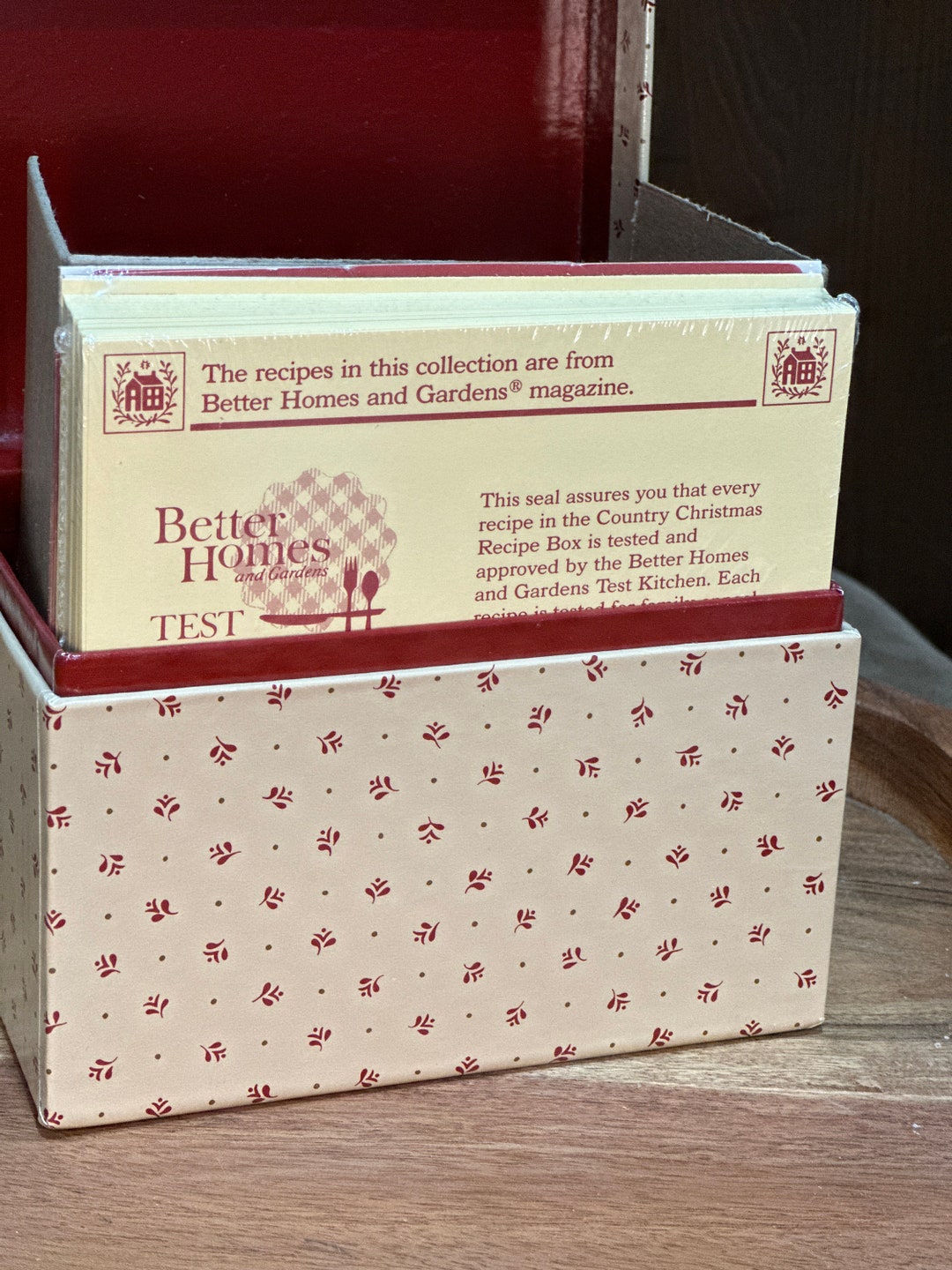 Vintage 1980’s Red & Beige Avon Country Recipe Box - Etsy