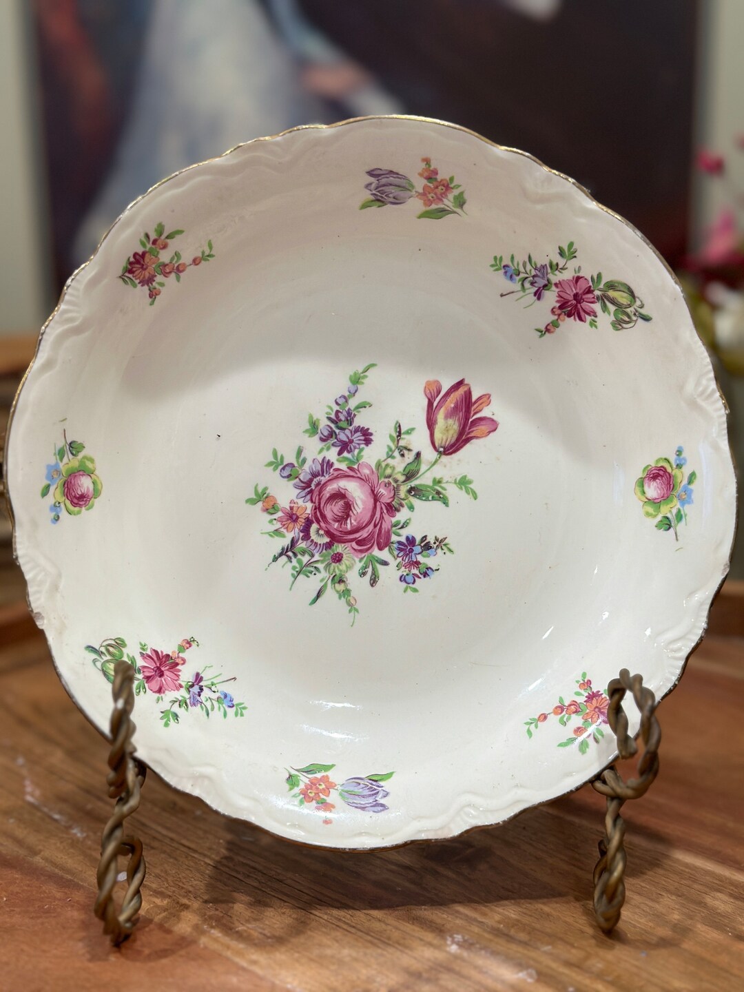 Antique Homer Laughlin Bowl Porcelain Priscilla Pattern 8” - Etsy
