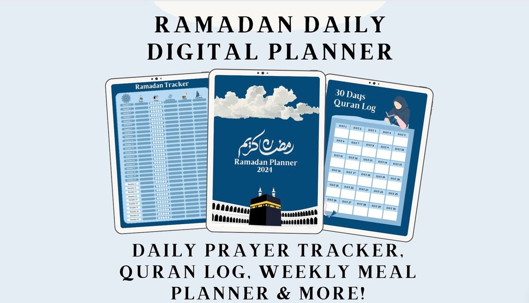 Ramadan Planner 2024 Ramadan Daily Digital Planner, Prayer Tracker ...