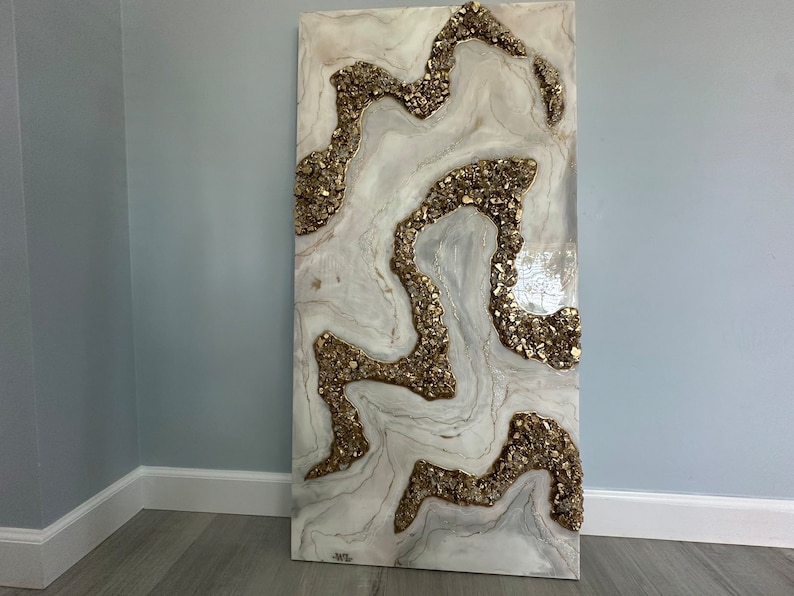 47x23 Resin Geode Wall Art / Geode Art / Resin Wall Art / Artwork ...