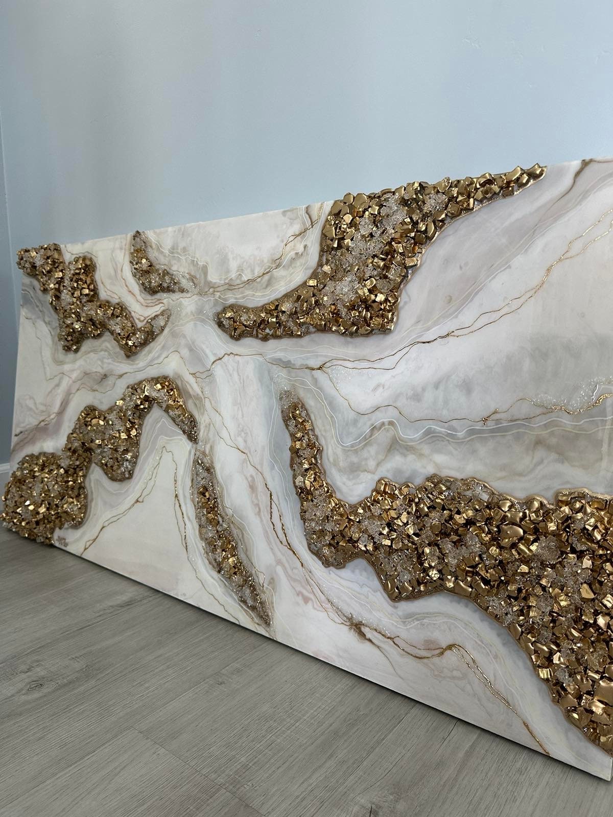 47x23 Resin Geode Wall Art / Geode Art / Resin Wall Art / Artwork ...