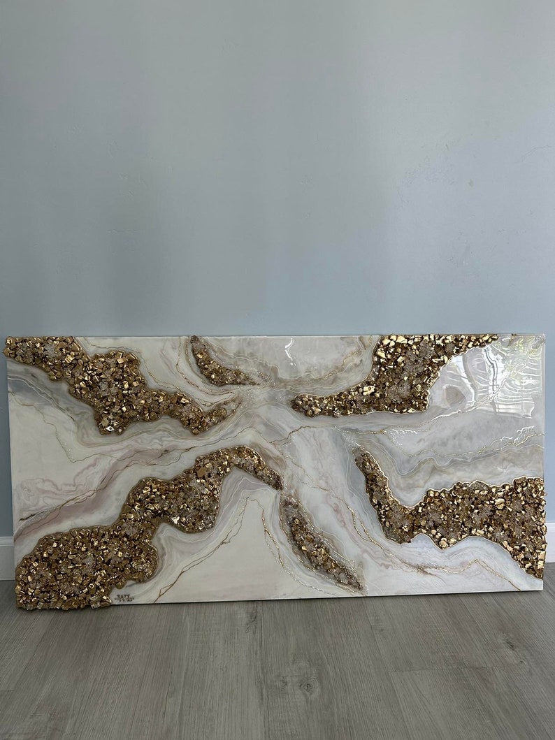 47x23 Resin Geode Wall Art / Geode Art / Resin Wall Art / Artwork ...