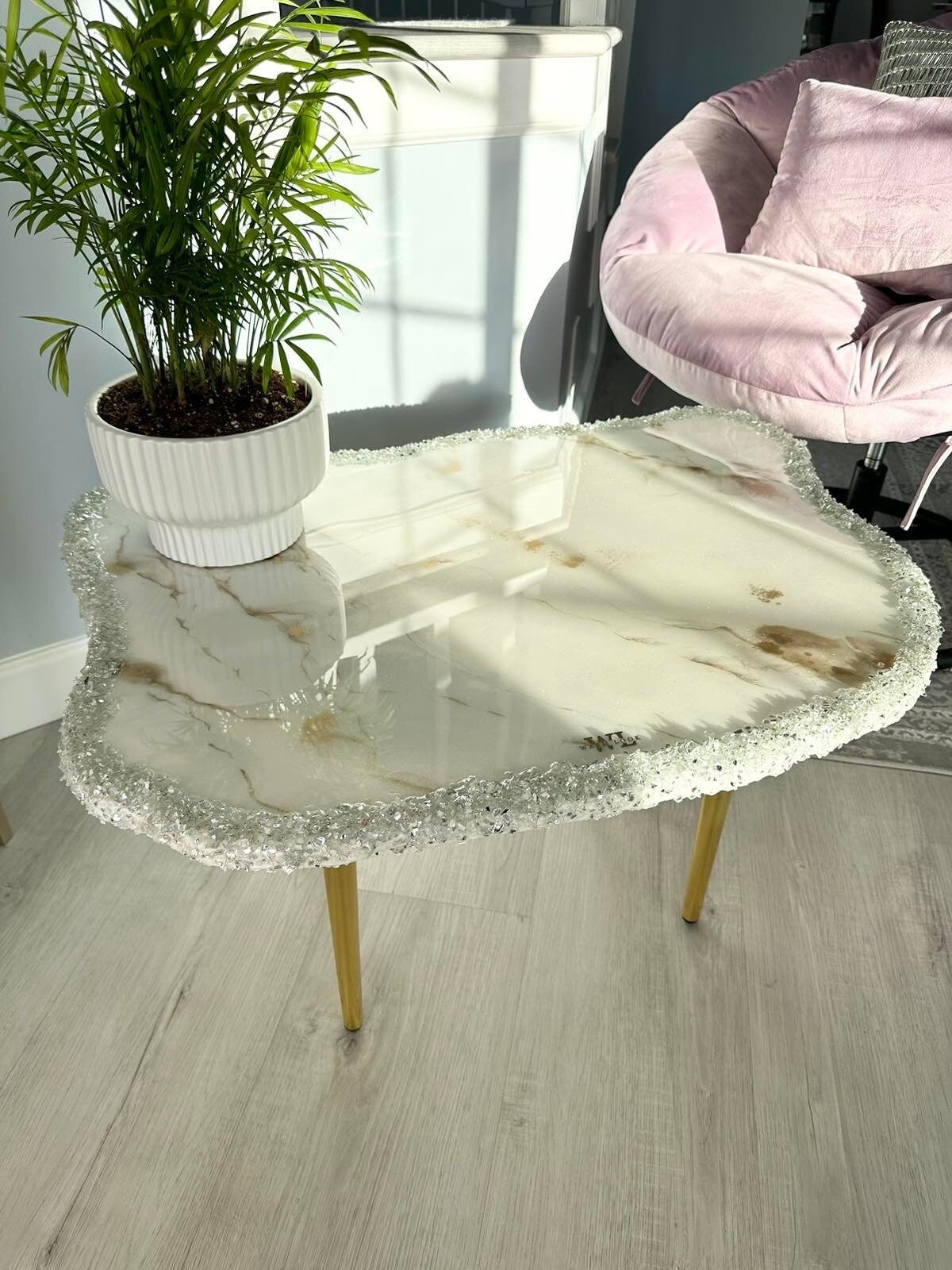Epoxy Resin Geode Coffe Table - Etsy